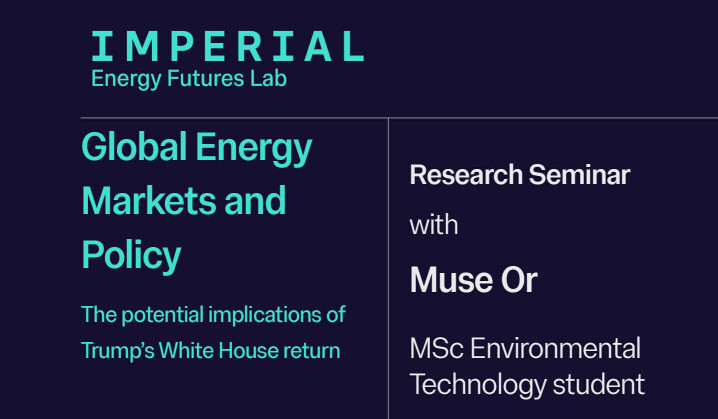 Global Energy Markets and Policy | Events | Imperial College London