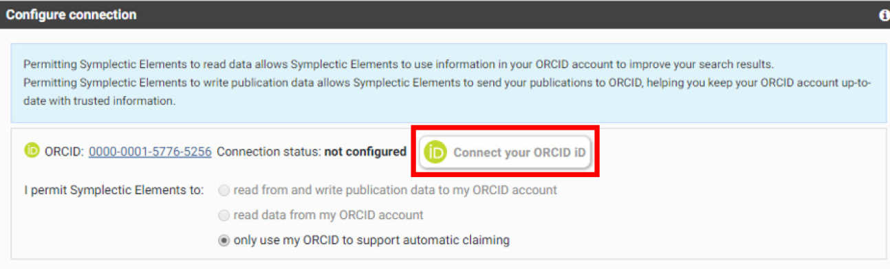 Synchronising Symplectic to ORCID: All Users | Research and Innovation ...