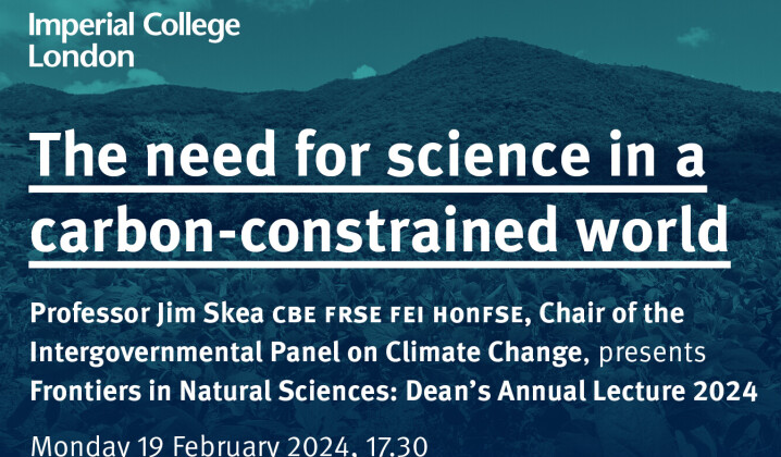 Frontiers in Natural Sciences 2024: The need for science in a carbon ...