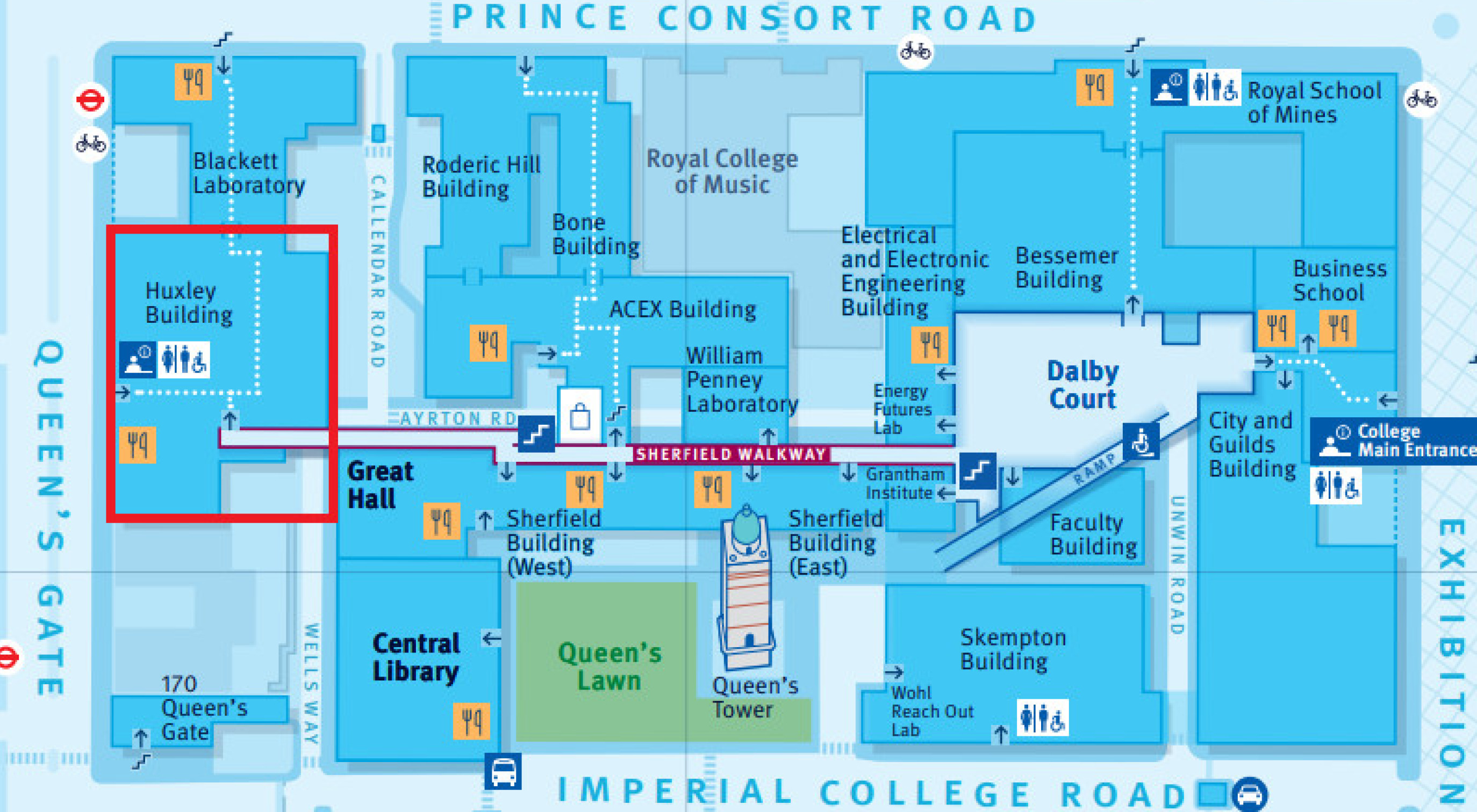 University Of London Map