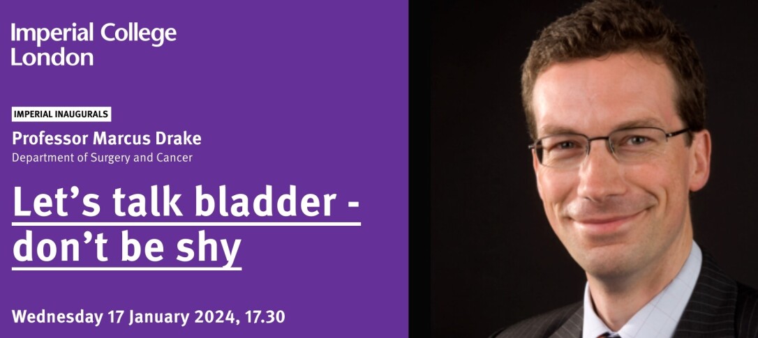 Let’s talk bladder – don’t be shy | Events | Imperial College London