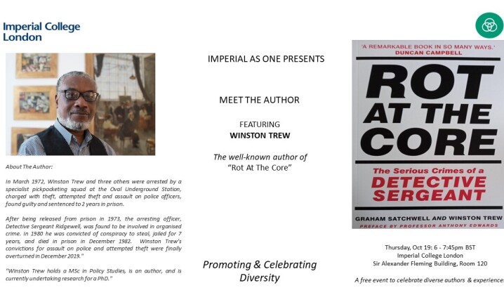Imperial As One ‘Meet the Author’ with Winston Trew | Events | Imperial ...