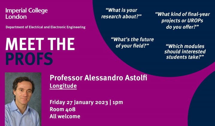 EEE’s Meet the Profs – Professor Alessandro Astolfi | Events | Imperial ...