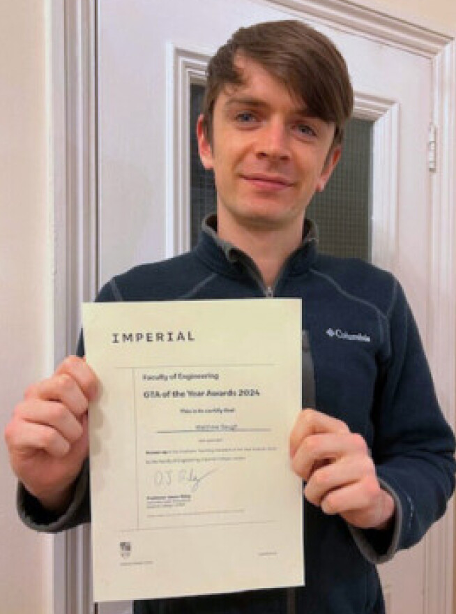 Matthew Baugh Named GTA of the Year Runner-Up | Imperial News ...