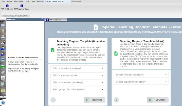 CELCAT Teaching Request Template (TRT) – Online Drop-in session ...