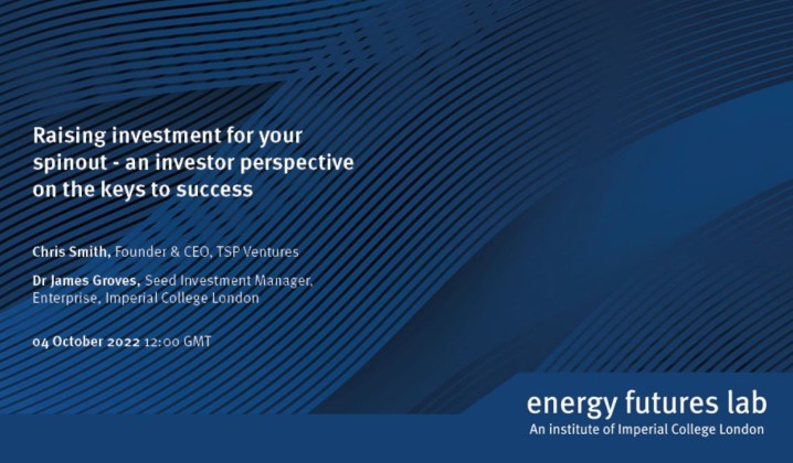 Raising investment for your spinout – an investor perspective on the ...